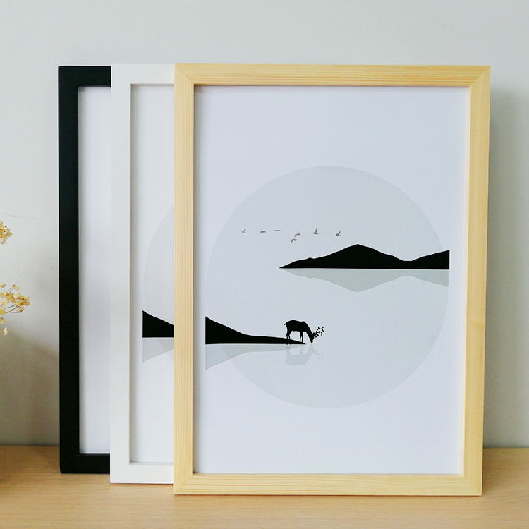 4k 8k solid wood photo frame