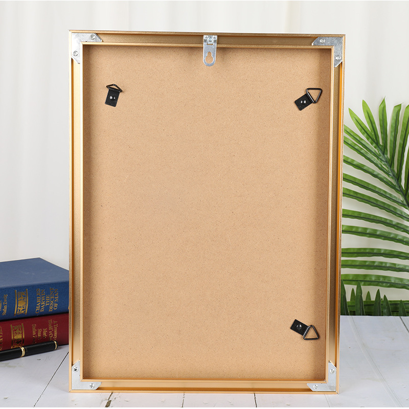 Brushed aluminum poster frame