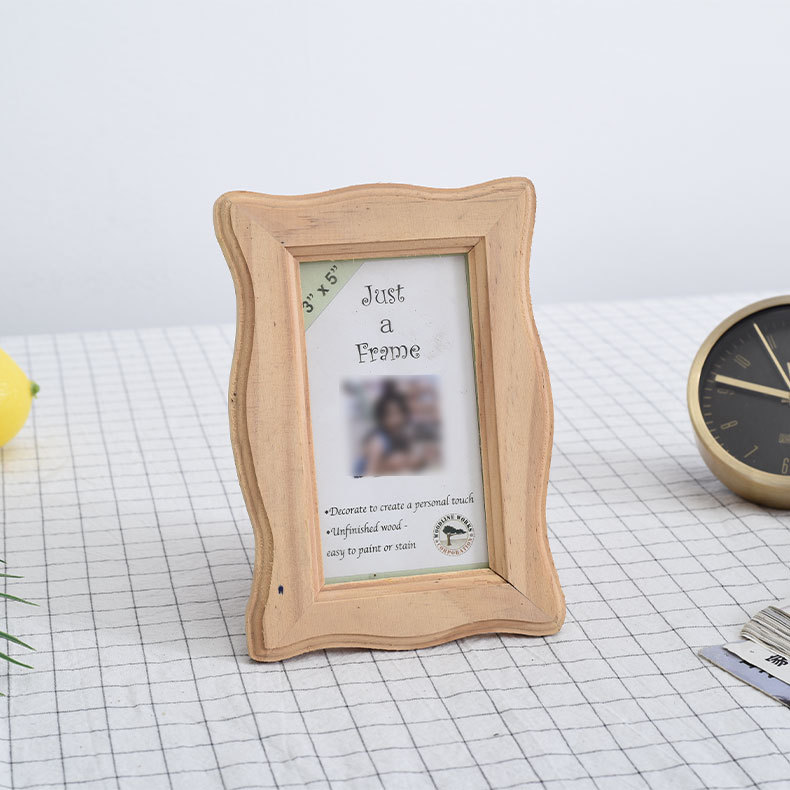 Creative DIY solid wood picture frame table setting