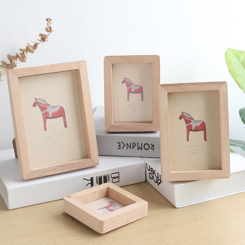 Studio picture frame set living room wooden