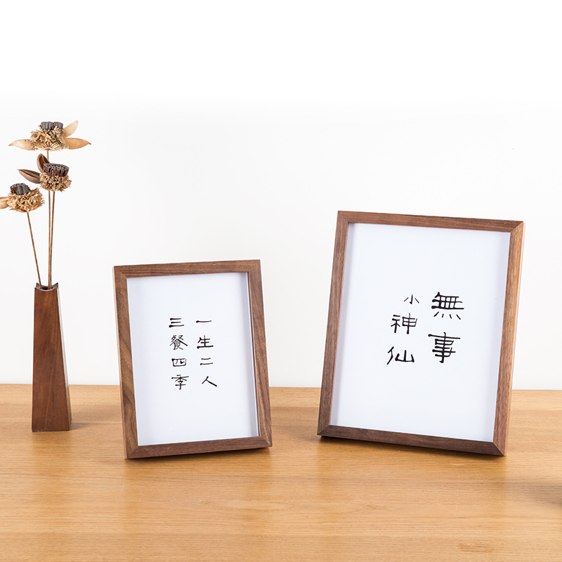 Creative wooden 6 inch photo frame
