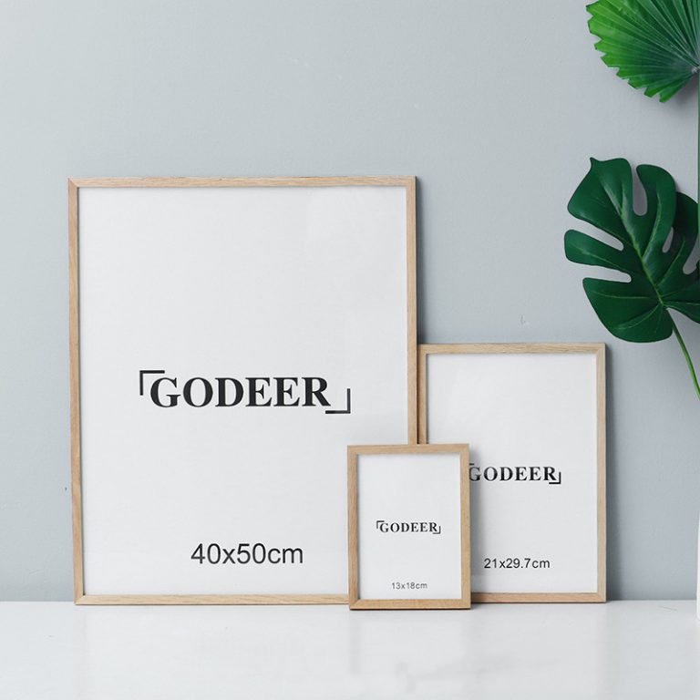 Simple ins style solid wood photo frame
