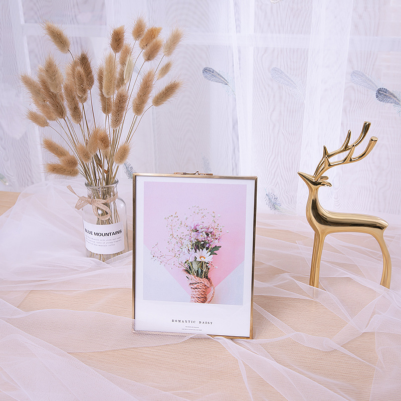 Simple creative modern metal glass photo frame | Custom Picture Frames