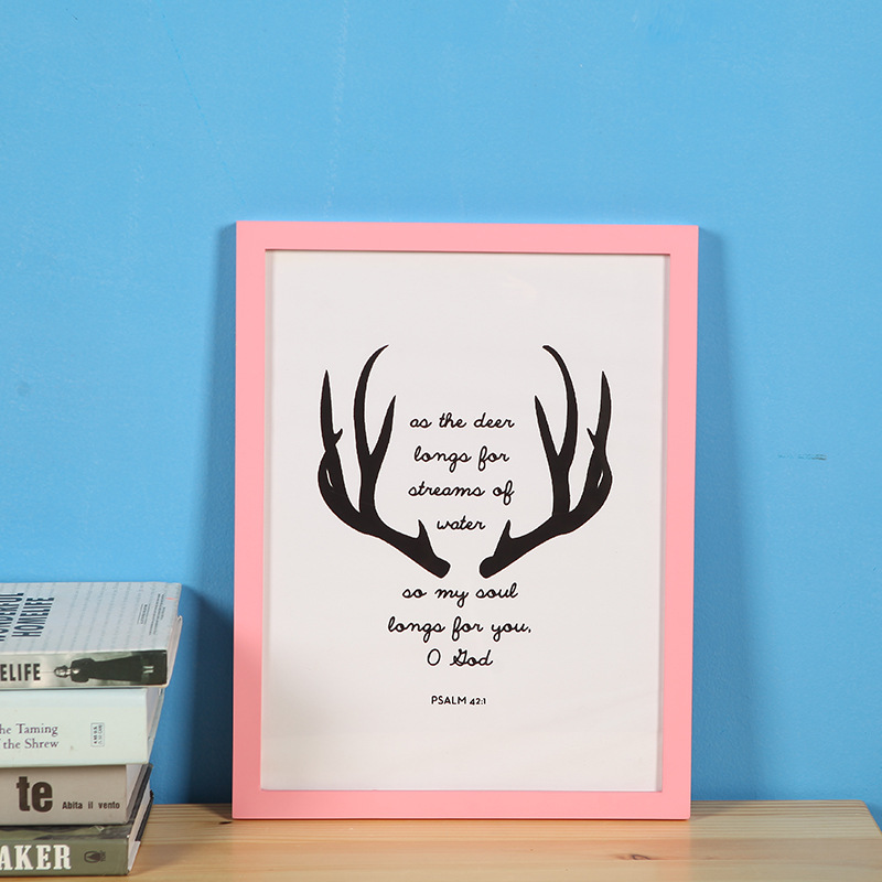 Solid wood picture frame